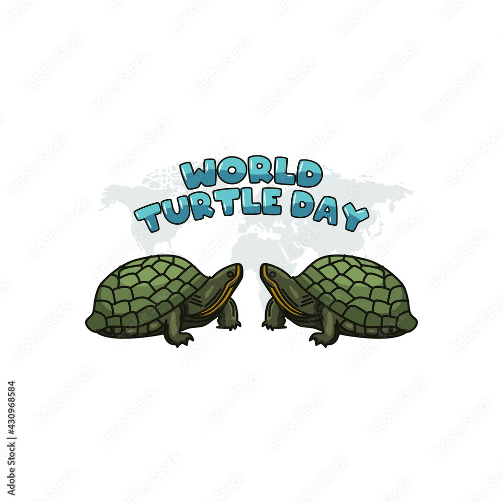 vector graphic of world turtle day good for world turtle day ...
