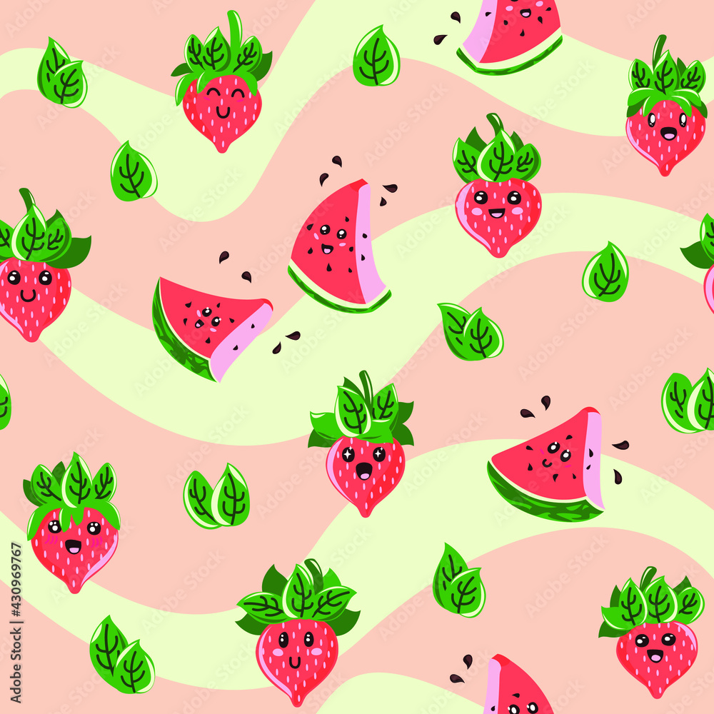 Cute Watermelon Background