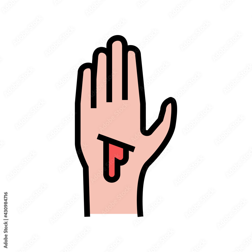 arterial bleeding disease color icon vector. arterial bleeding disease ...