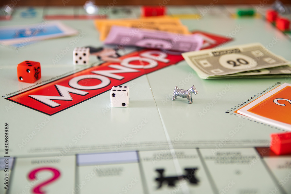 Monopoly Board Close Up