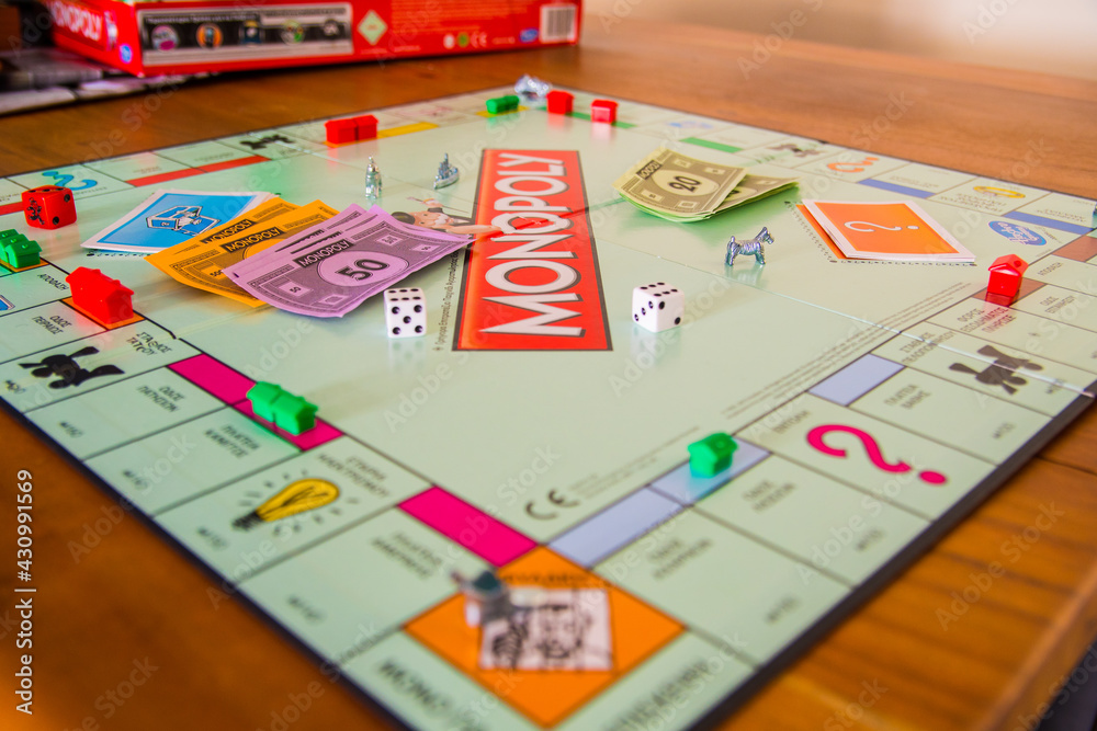 Monopoly Board Close Up
