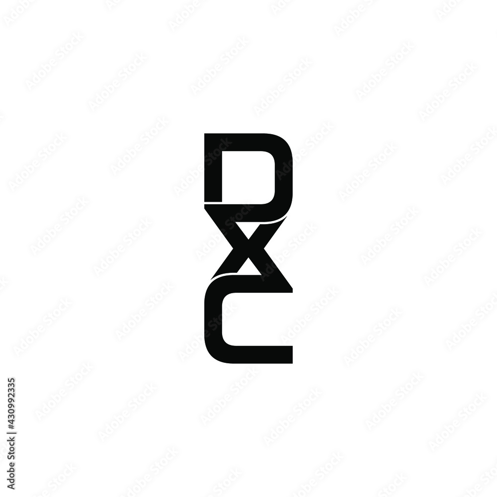 dxc letter original monogram logo design Stock Vector | Adobe Stock