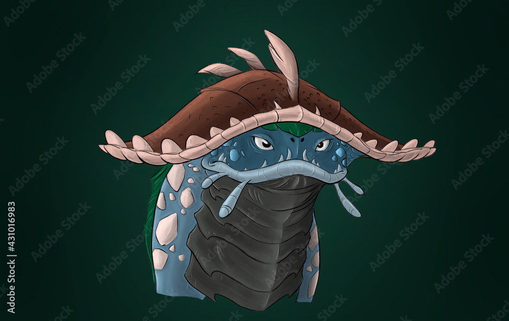 game character head concept art Stock Illustration | Adobe Stock