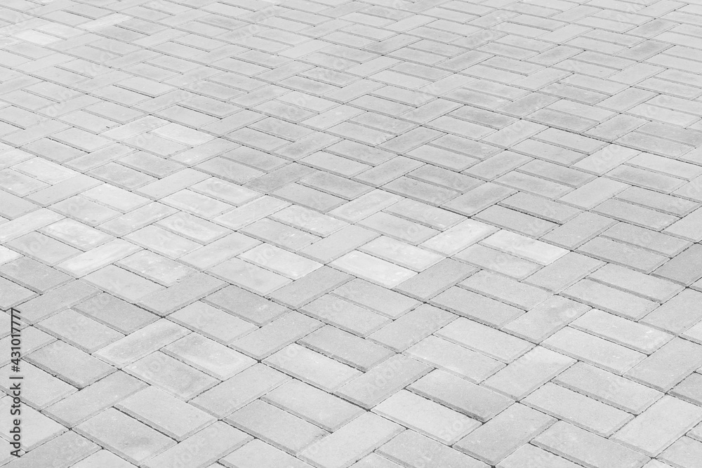 Gray paving slabs urban street road floor stone tile texture background ...