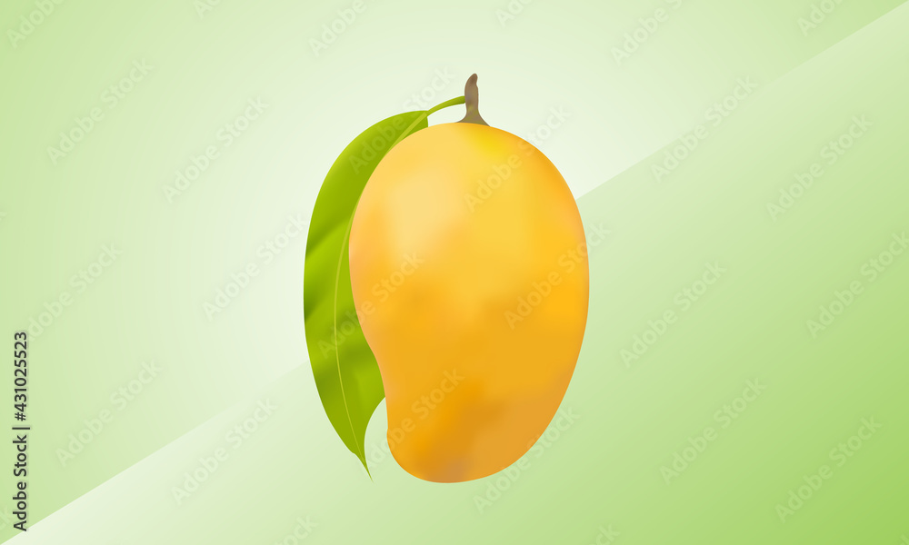 Mango Design I Vector design I Yellow Mango Stock Vector | Adobe Stock