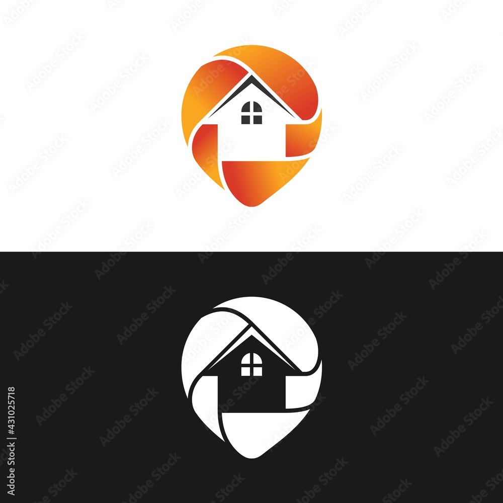 House locator logo design. Creative and Modern, Realty and Real estate ...