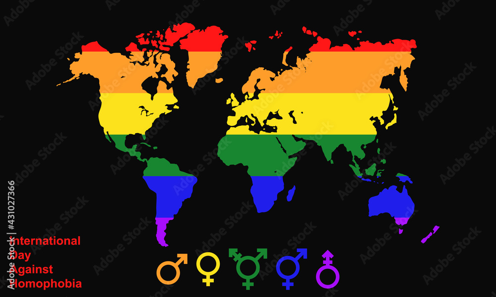 International Day Against Homophobia vector illustration isolated on ...