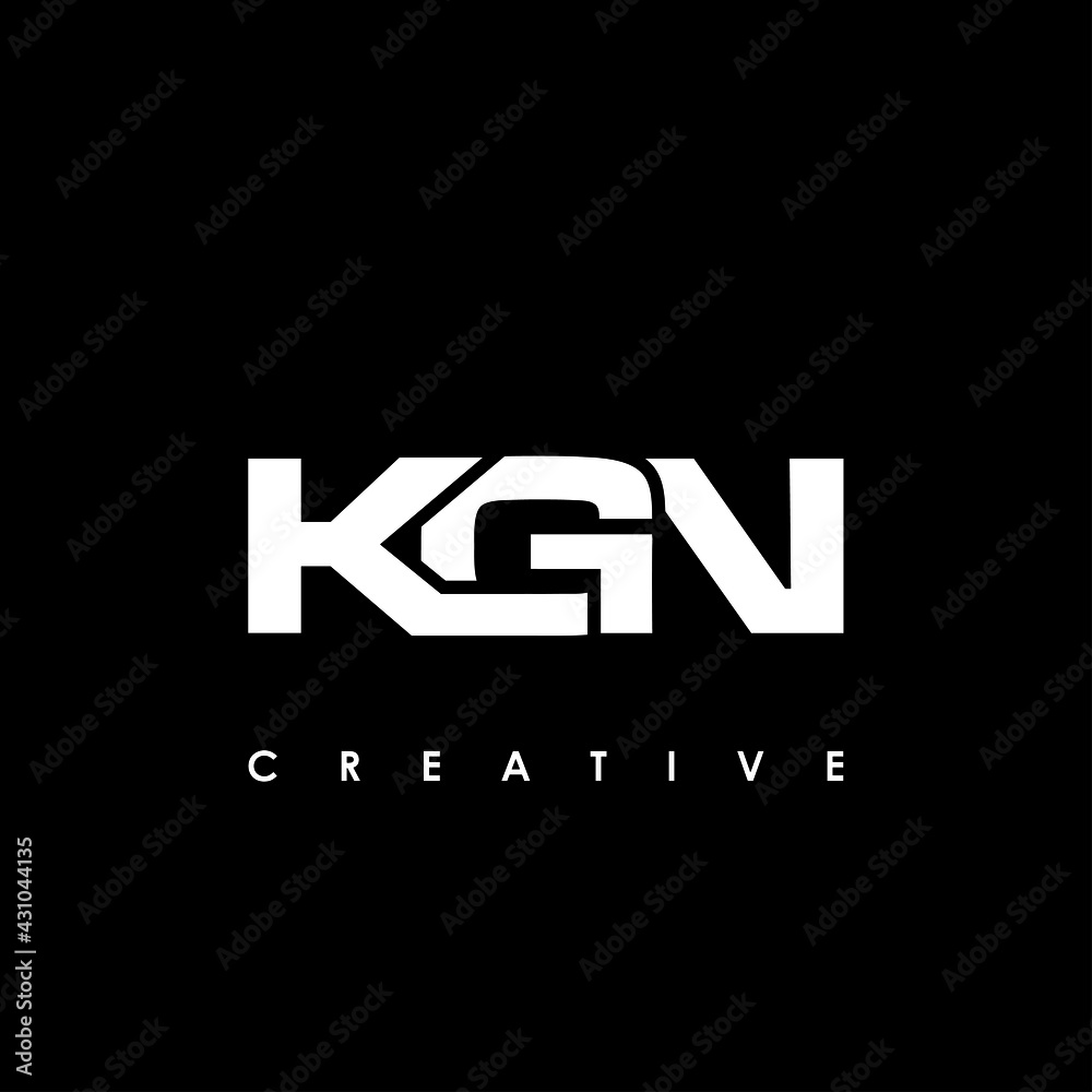KGN Letter Initial Logo Design Template Vector Illustration Stock ...