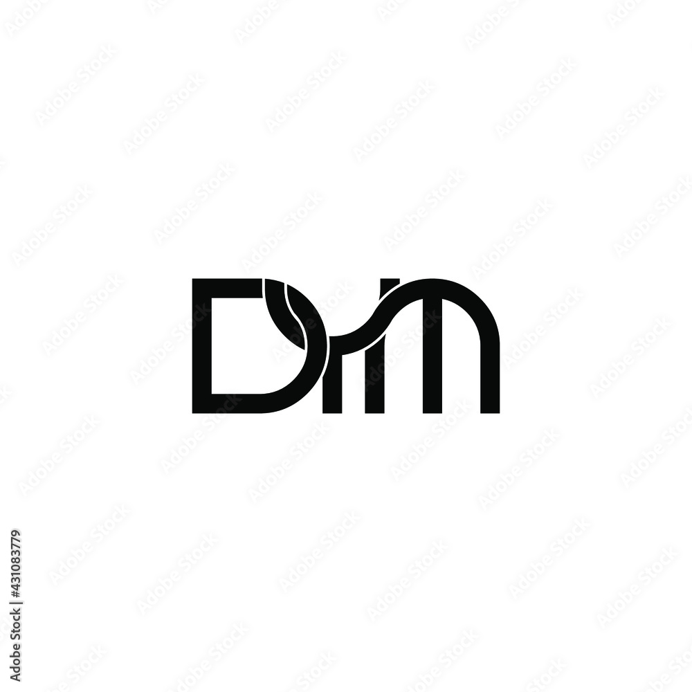 dym letter original monogram logo design Stock Vector | Adobe Stock