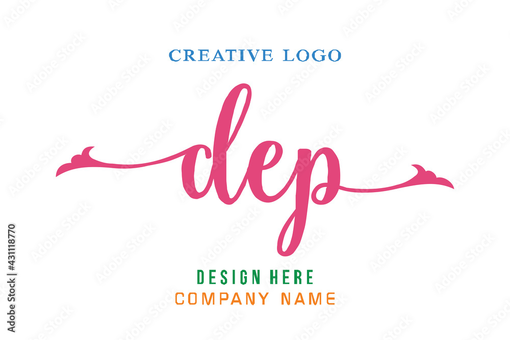 DEP lettering logo is simple, easy to understand and authoritative ...