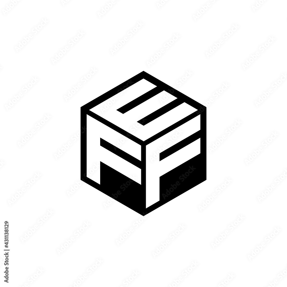 FFE letter logo design with white background in illustrator, vector ...