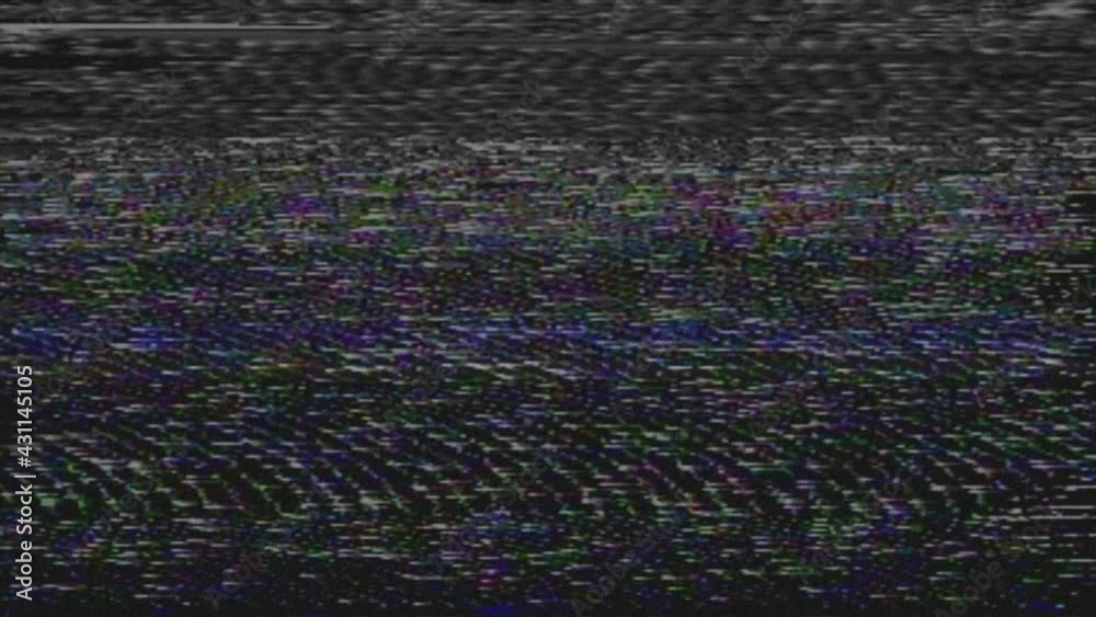 Vidéo Stock Old 90s TV Overlay of Scan Lines VHS effect. Screen noise ...