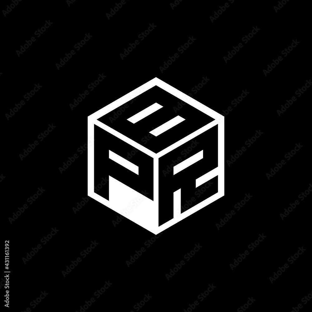 PRB letter logo design with black background in illustrator, vector ...