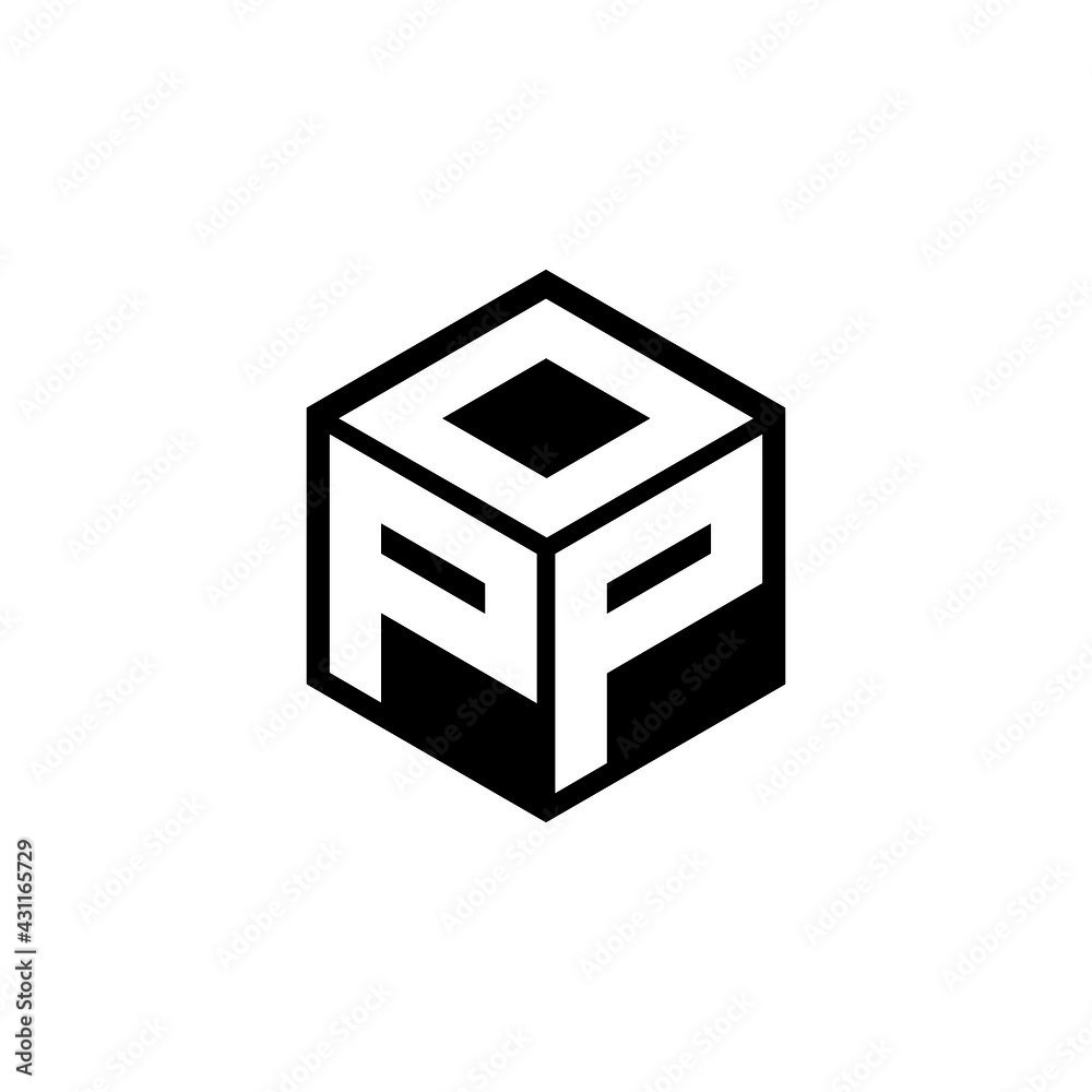 PPO letter logo design with white background in illustrator, vector ...