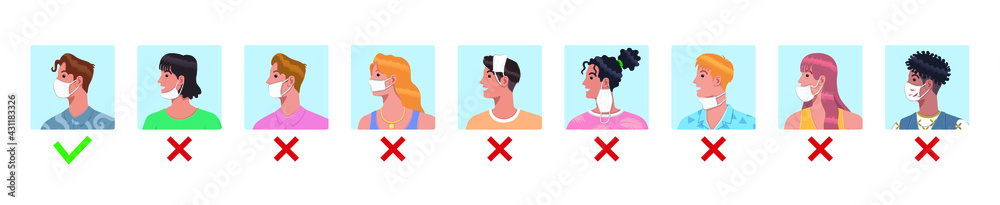Correct ways to wear face mask. How to wear your mask properly ...