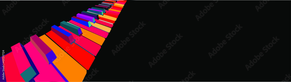 colorful pop art piano vector wpap, illustration, wall art decor wall ...