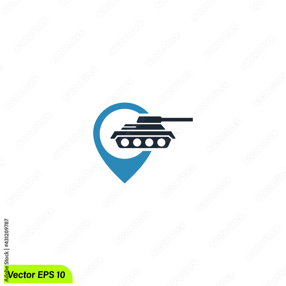 tank location icon symbol Stock Vector | Adobe Stock