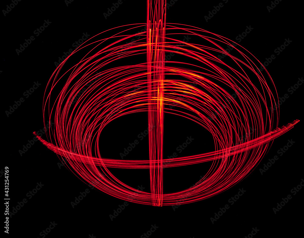 Wonderful and abstract round and parabolic patterns draw different ...