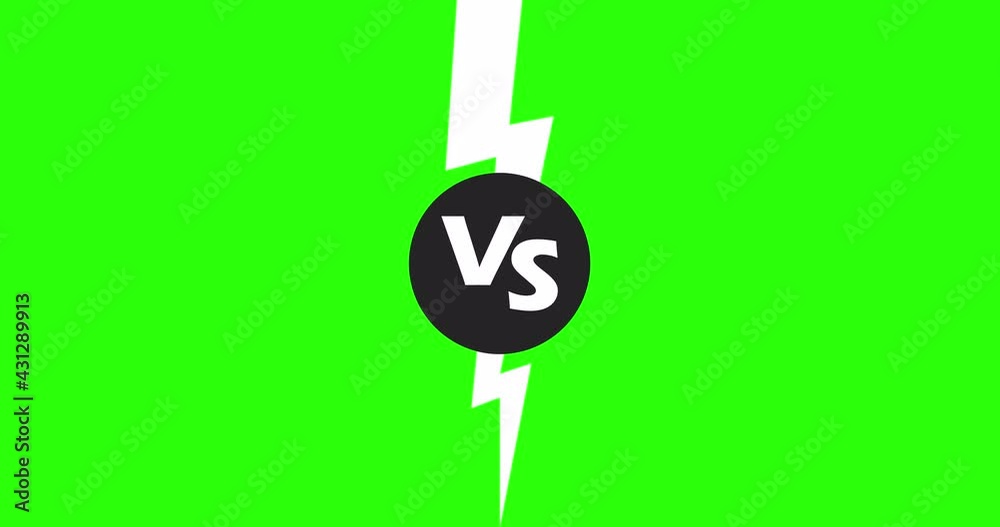 VS animation. Versus screen. The concept of battle, competition, duel ...