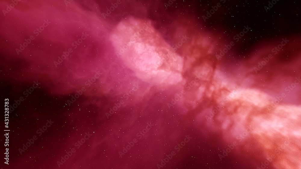 red-violet nebula in outer space, horsehead nebula, unusual colorful ...