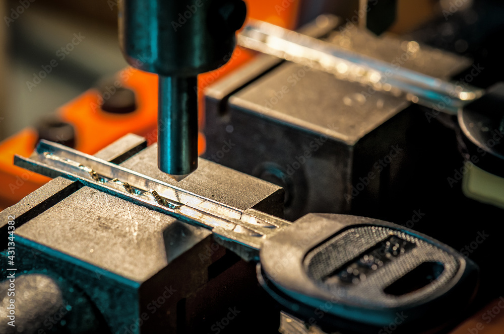 professional key duplicate machine Stock Photo | Adobe Stock
