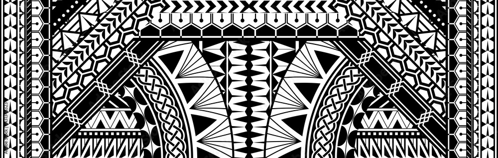 Polynesian ethnic pattern Stock Vector | Adobe Stock