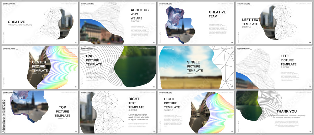 Poster Presentation design vector templates, multipurpose template for ...