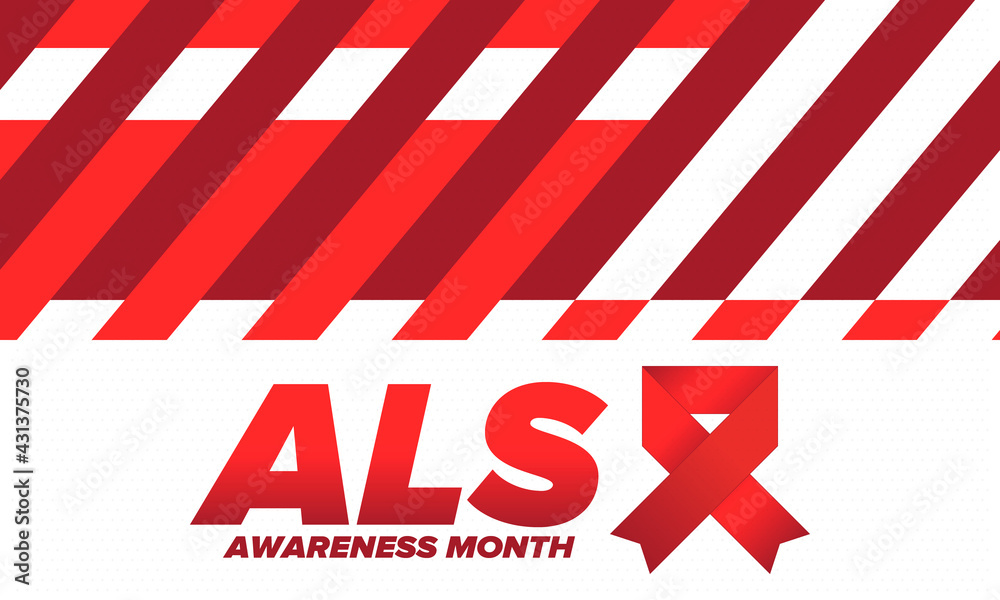 ALS Awareness Month. Amyotrophic lateral sclerosis. Annual campaign is ...