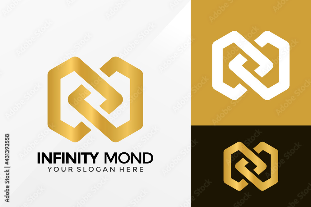 Luxury Infinity Diamond Logo Vector Design. Brand Identity emblem ...