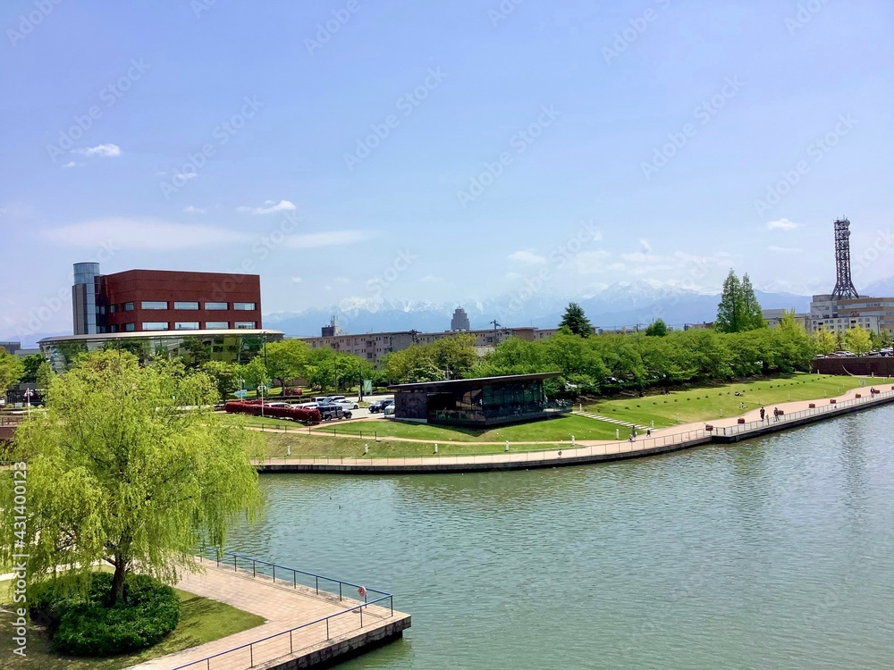 Fugan Unga Kansui Park is a water park built around the Fugan Canal ...