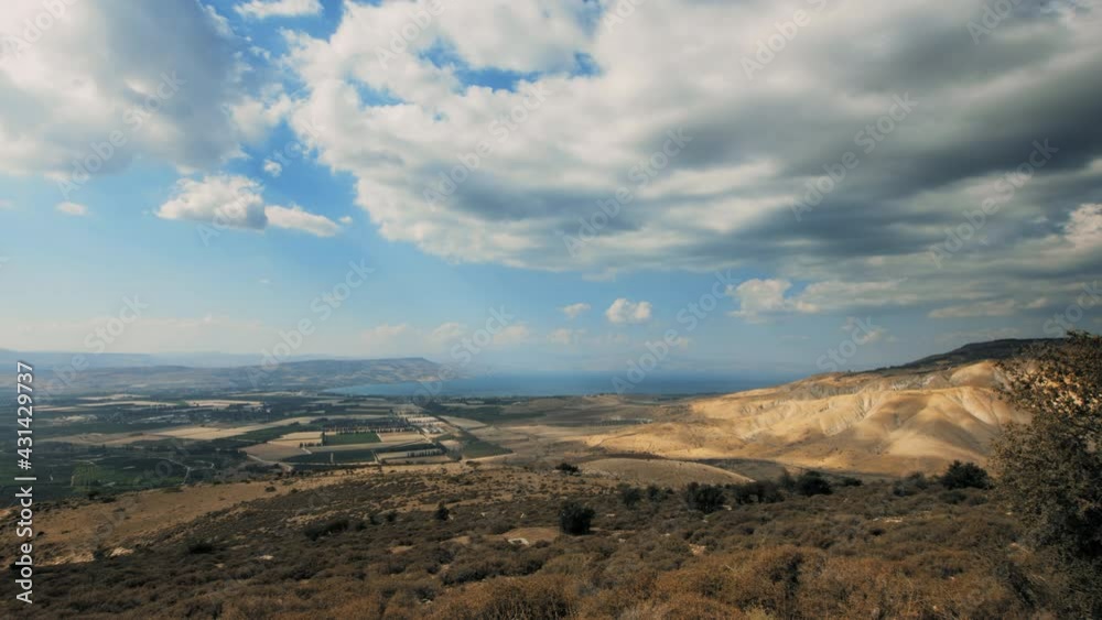 Sea of Galilee, Kinneret. Kinnereth. Lake of Gennesaret. Lake Tiberias ...