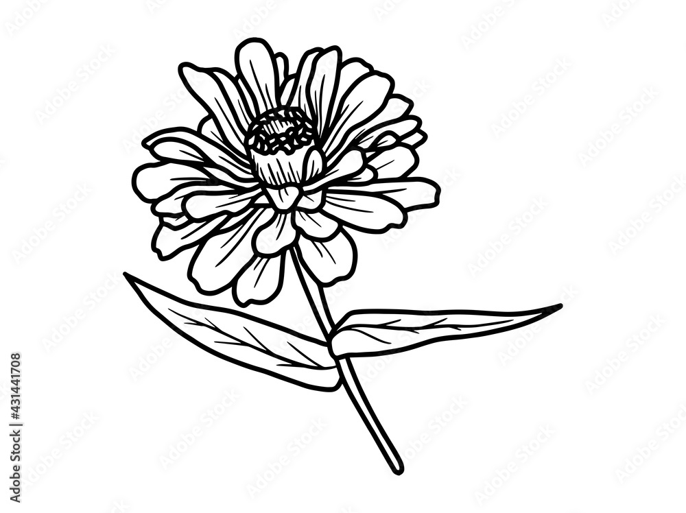 Flowers Line Art. You can use this beautiful file to print on greeting ...