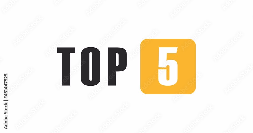 Animation of the inscriptions "Top-10", "Top-5" and "Top-3". List of ...