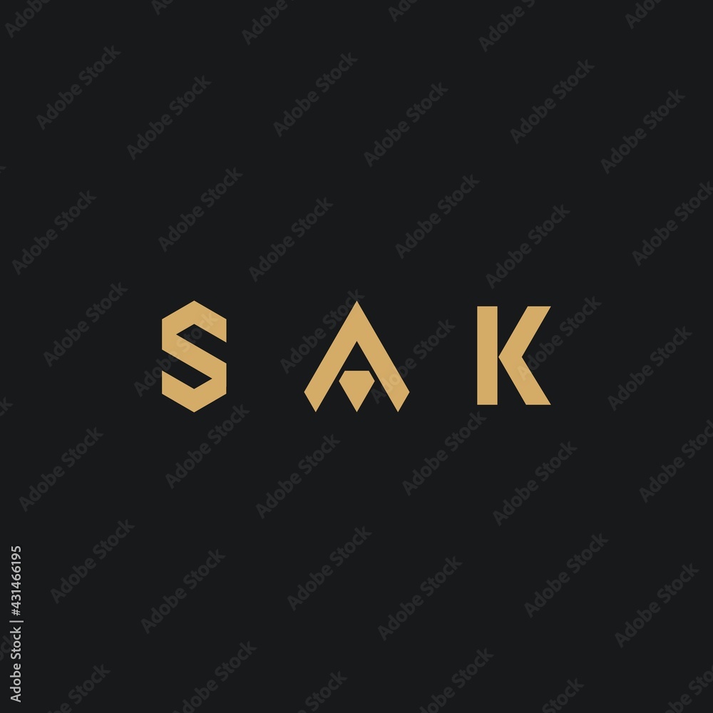 Logo for the ancient historical people 'sak'. Elements from the costume ...