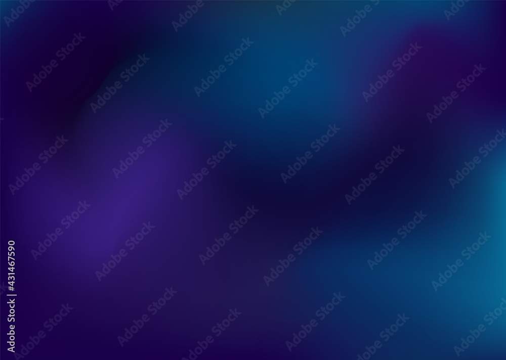 Unusual dark blue gradient. Night sky, space, northern lights. Vector ...