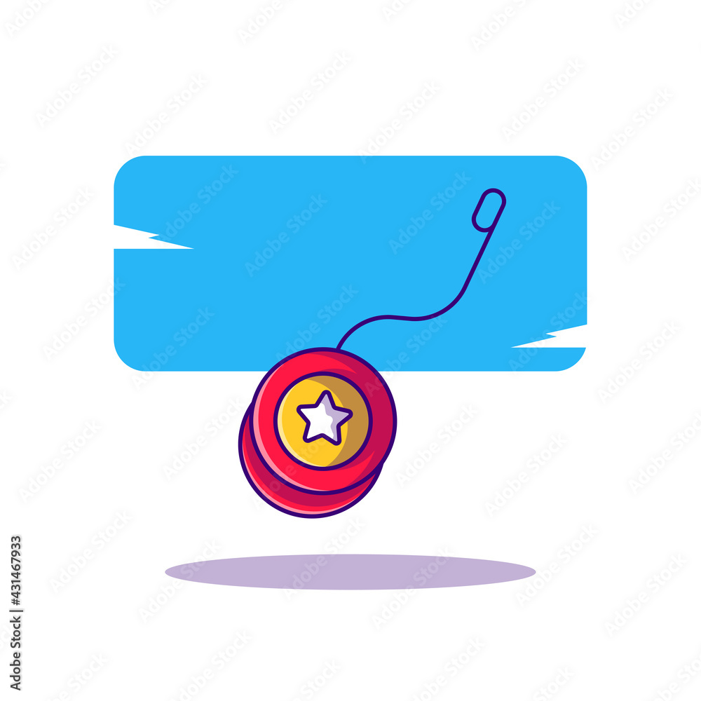 Yoyo Toys Vector Cartoon Illustrations Stock Vector | Adobe Stock