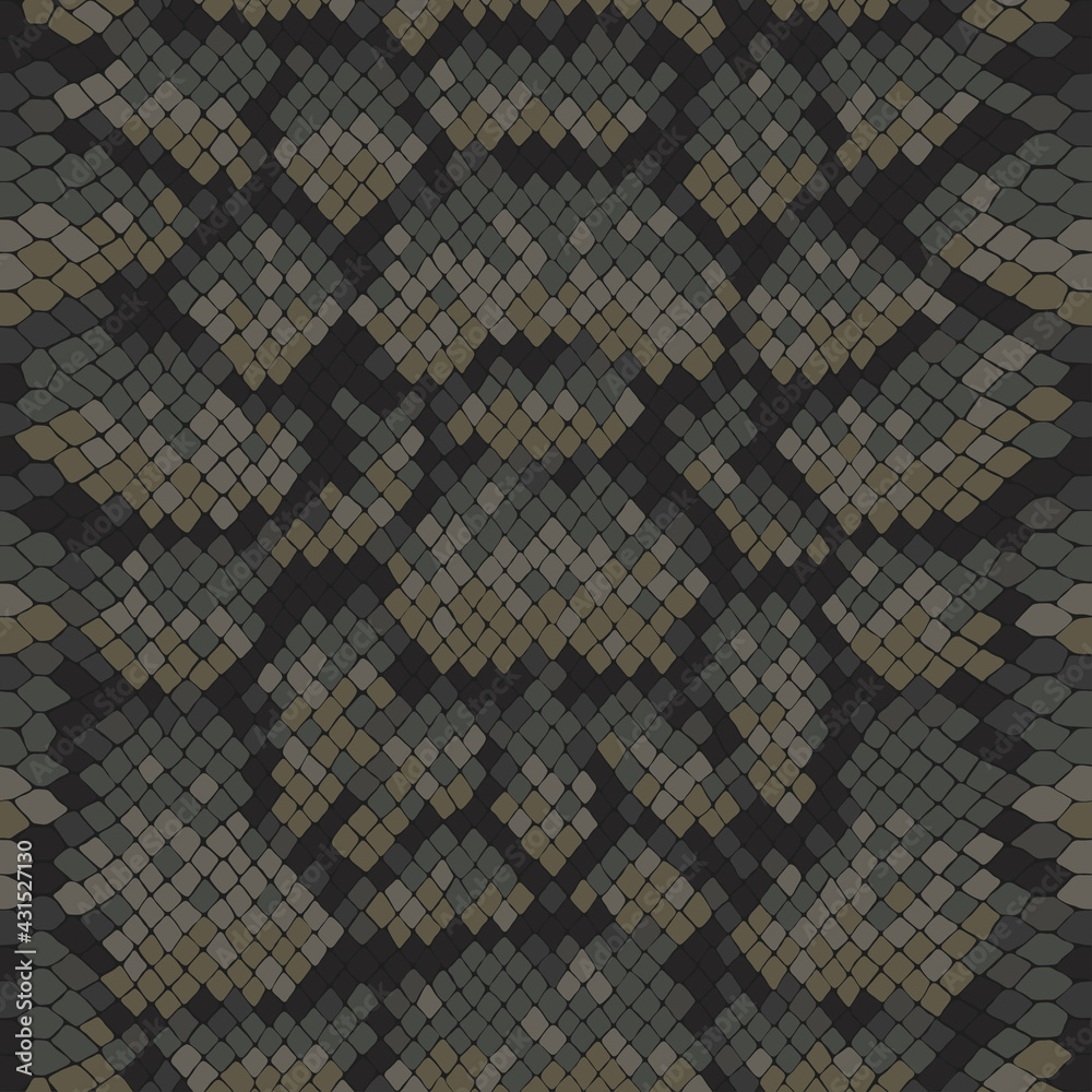 Snake skin pattern. Black viper, drawing on the skin. Reptile surface ...