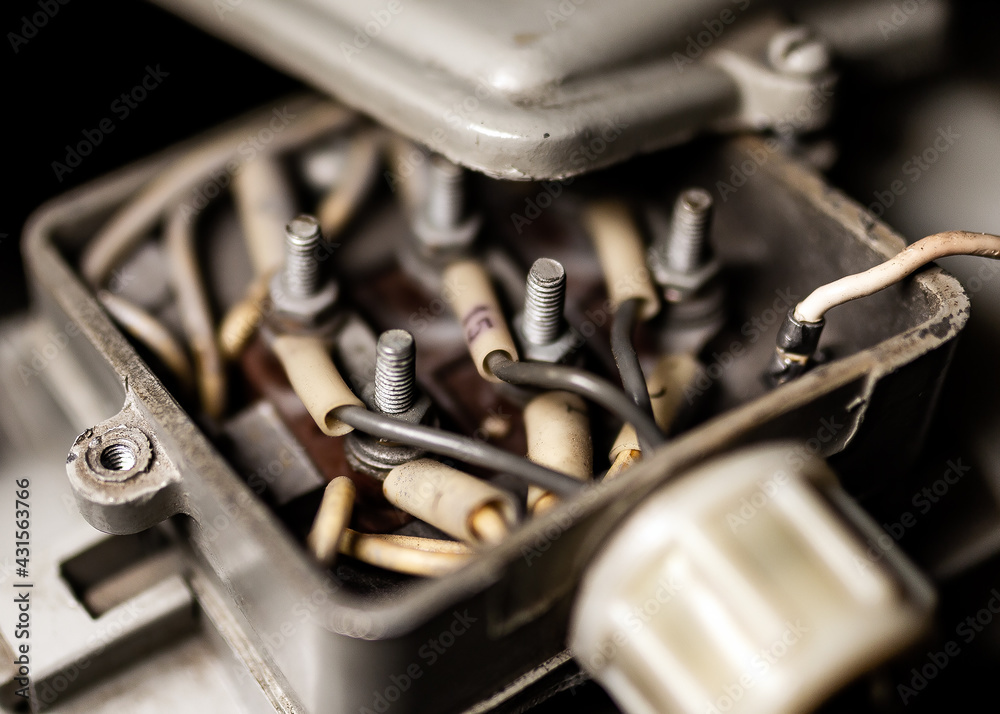 Old Induction motor. Asynchronous motor Stock Photo | Adobe Stock