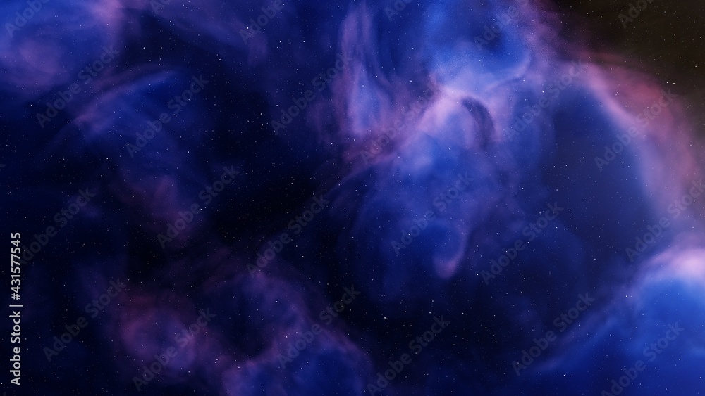 nebula gas cloud in deep outer space, colorful space background with ...