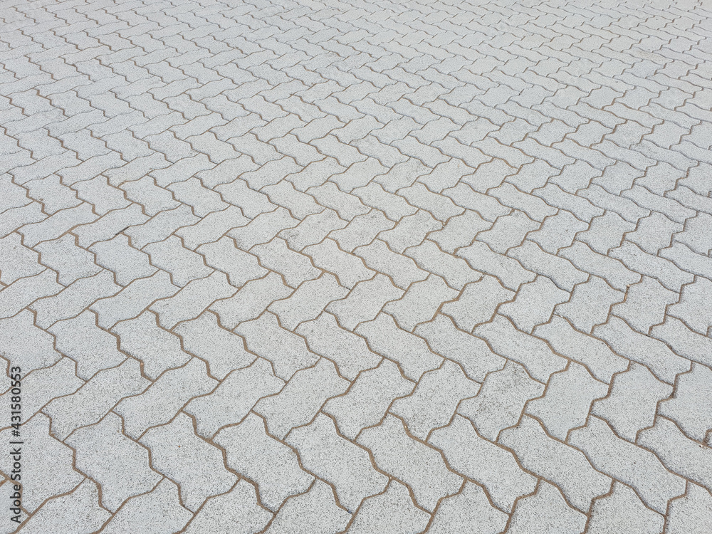 Interlocking concrete paver tiles Stock Photo | Adobe Stock