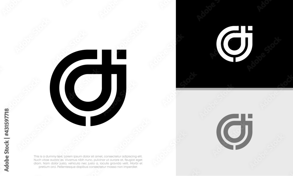 Disk Jockey logo design. Initial DJ Logo . Initial CDJ Logo. Creative ...