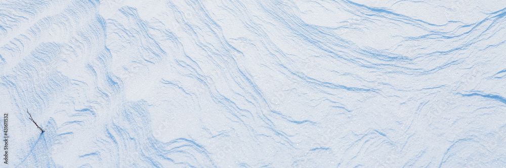 Beautiful winter background with snowy ground. Natural snow texture ...