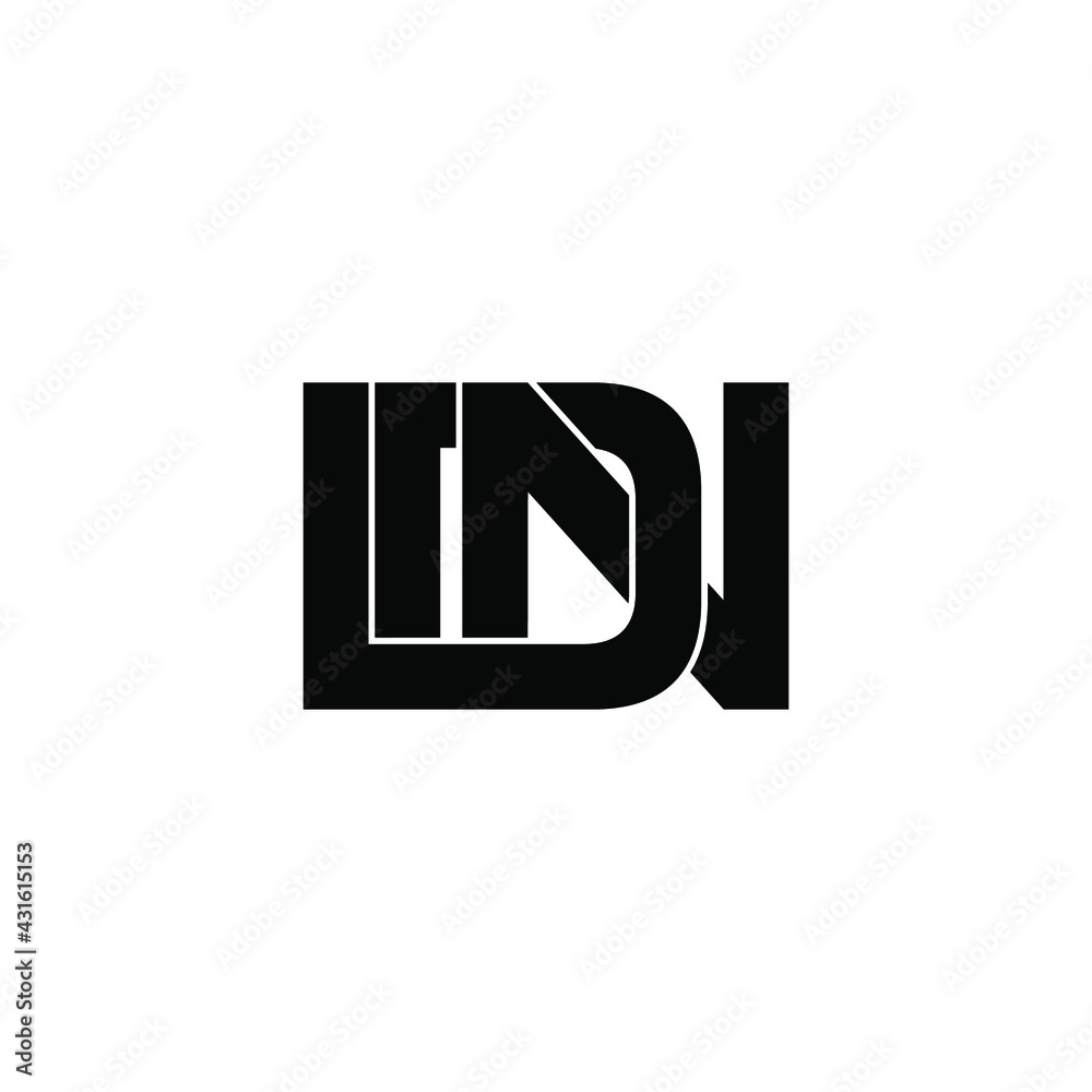 ldn letter original monogram logo design Stock Vector | Adobe Stock
