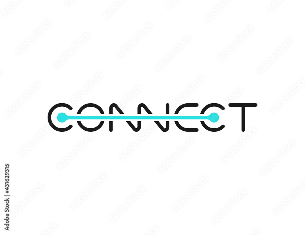 Connect as Network Logo Vector Stock Vector | Adobe Stock