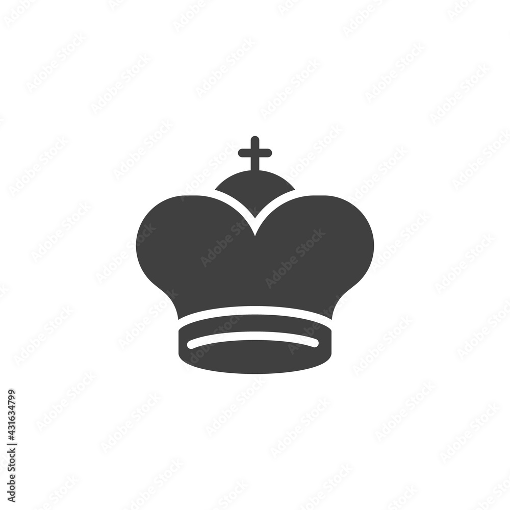 King chess vector icon Stock Vector | Adobe Stock