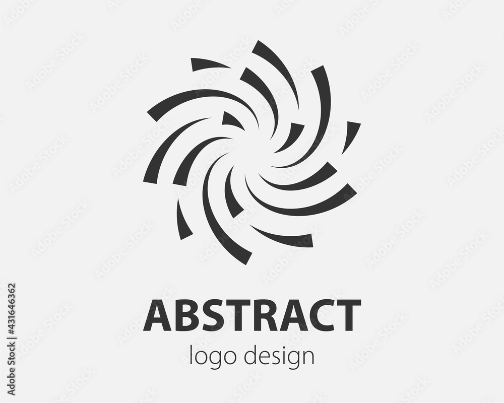 Swirl logo design element. Vector logotype company. Stock Vector ...