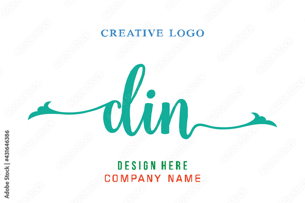 DIN lettering logo is simple, easy to understand and authoritative ...