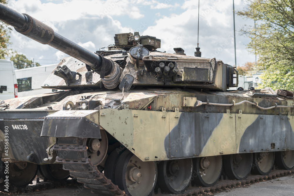 Aldershot, UK - 9th September 2020: Chieftain Challenger Tank on ...