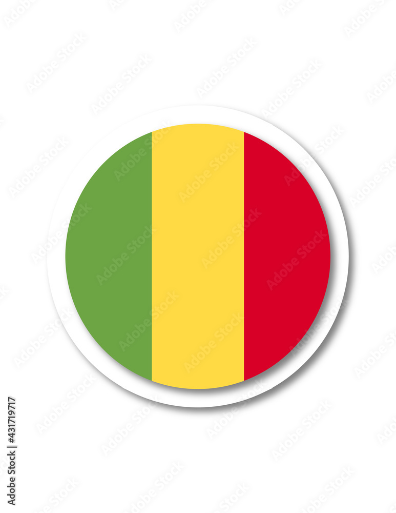 Drapeau Mali Stock Vector | Adobe Stock