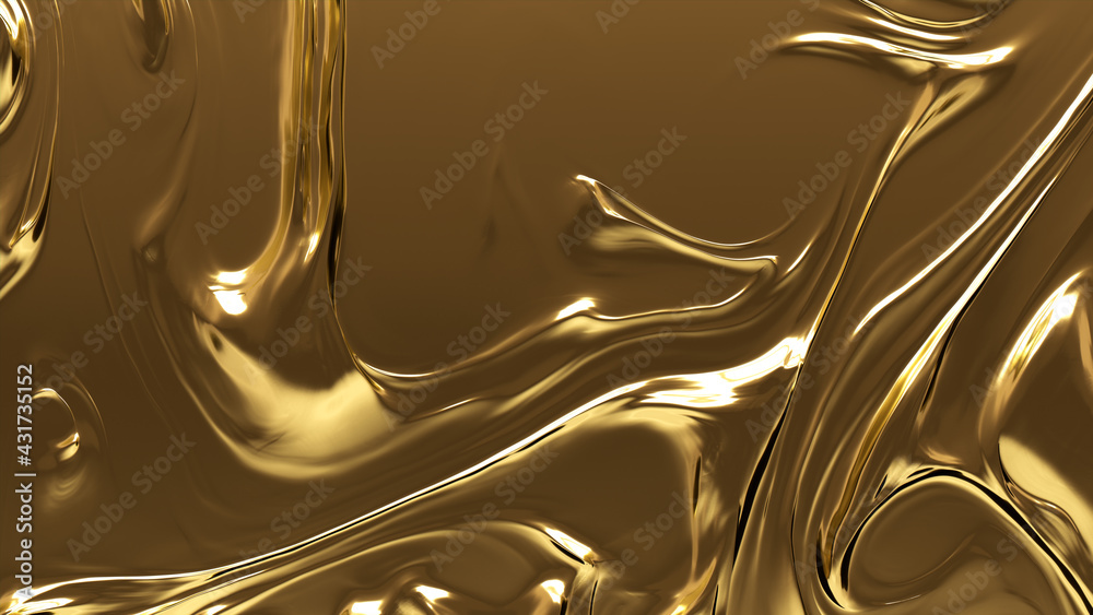 Metallic, Gold, Smooth texture. A Golden surface for Glistening, Liquid ...
